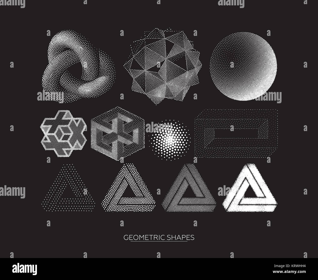 Set of geometric shapes Stock Photo - Alamy