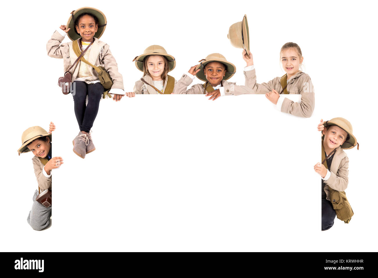 Kids ready for adventure Stock Photo - Alamy