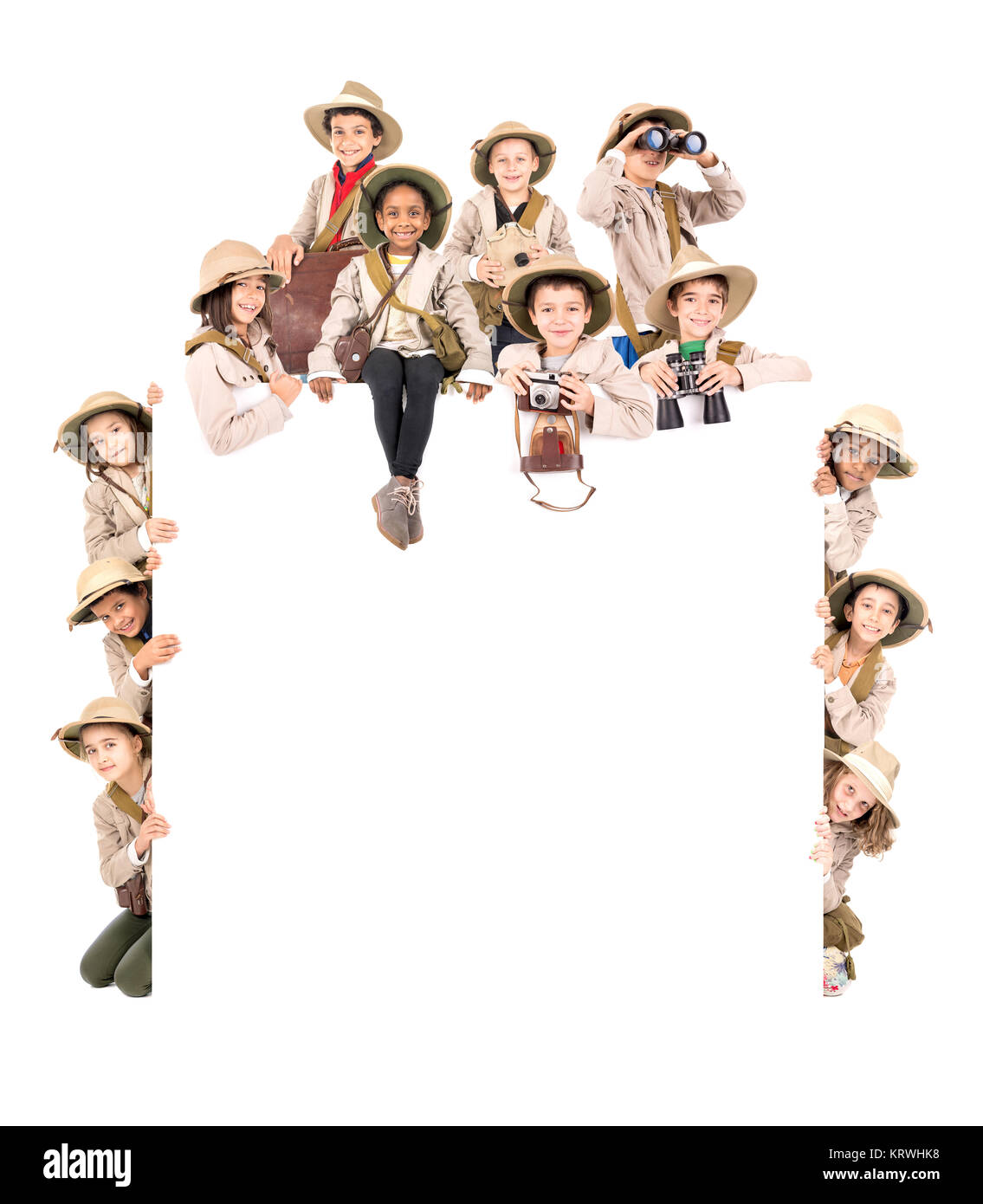 Kids ready for adventure Stock Photo - Alamy