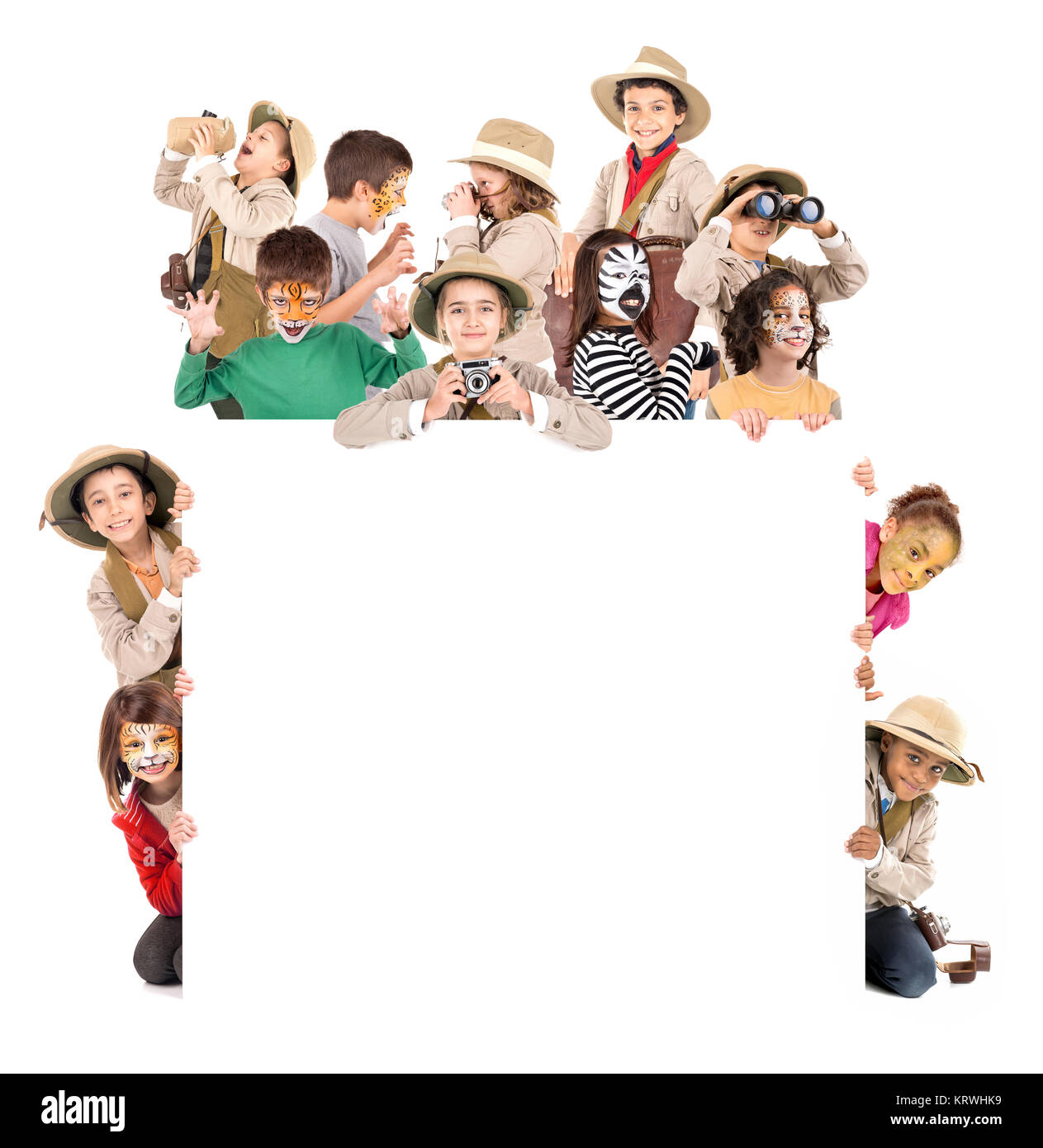 Kids ready for adventure Stock Photo - Alamy