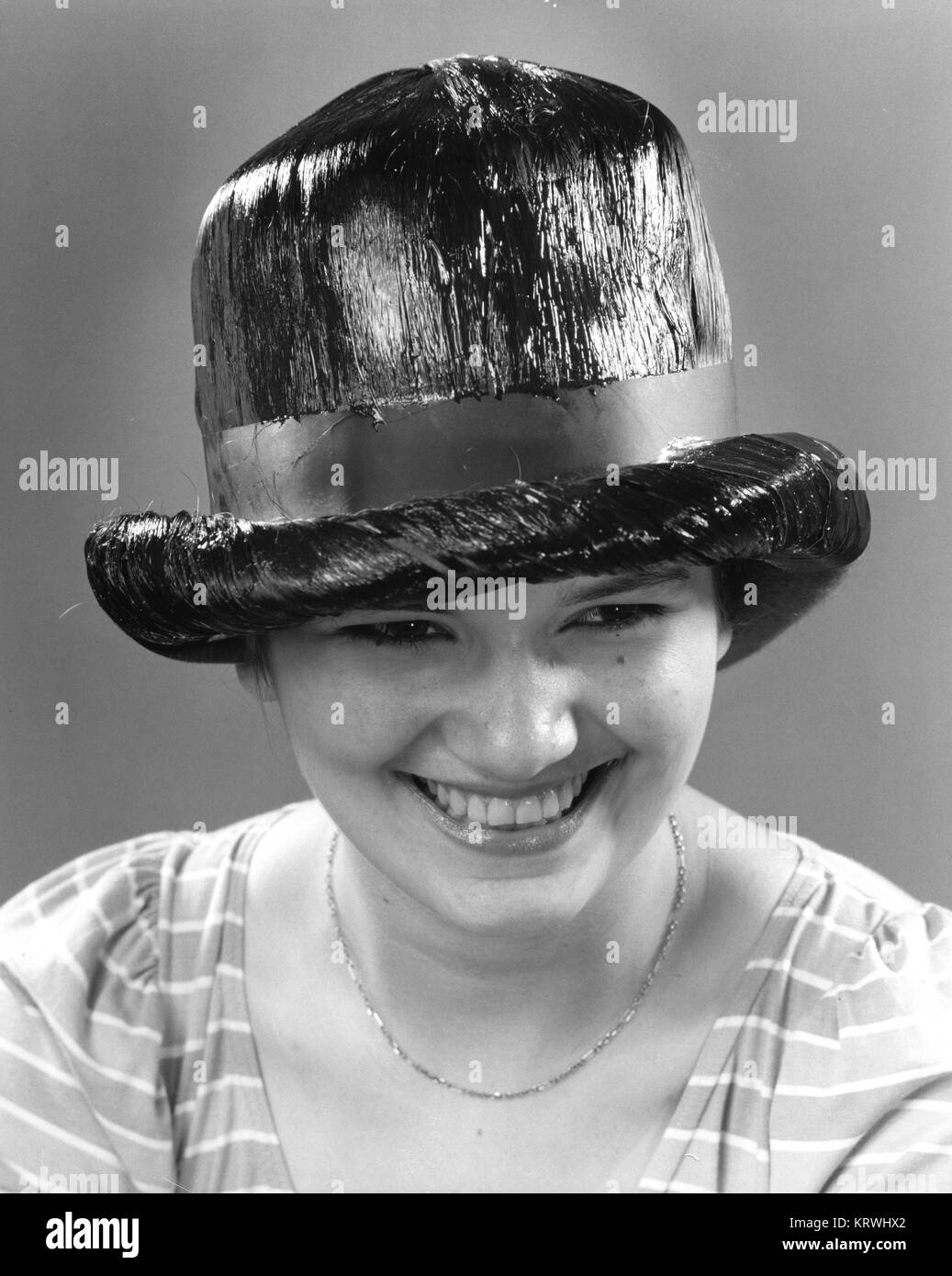 Hat made of hair, England, Great Britain Stock Photo - Alamy