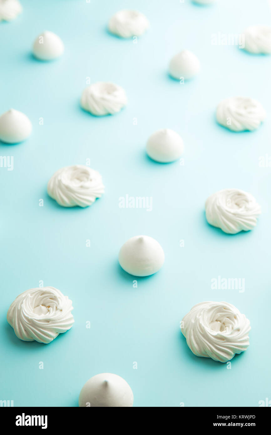 Sweet white meringue Stock Photo - Alamy