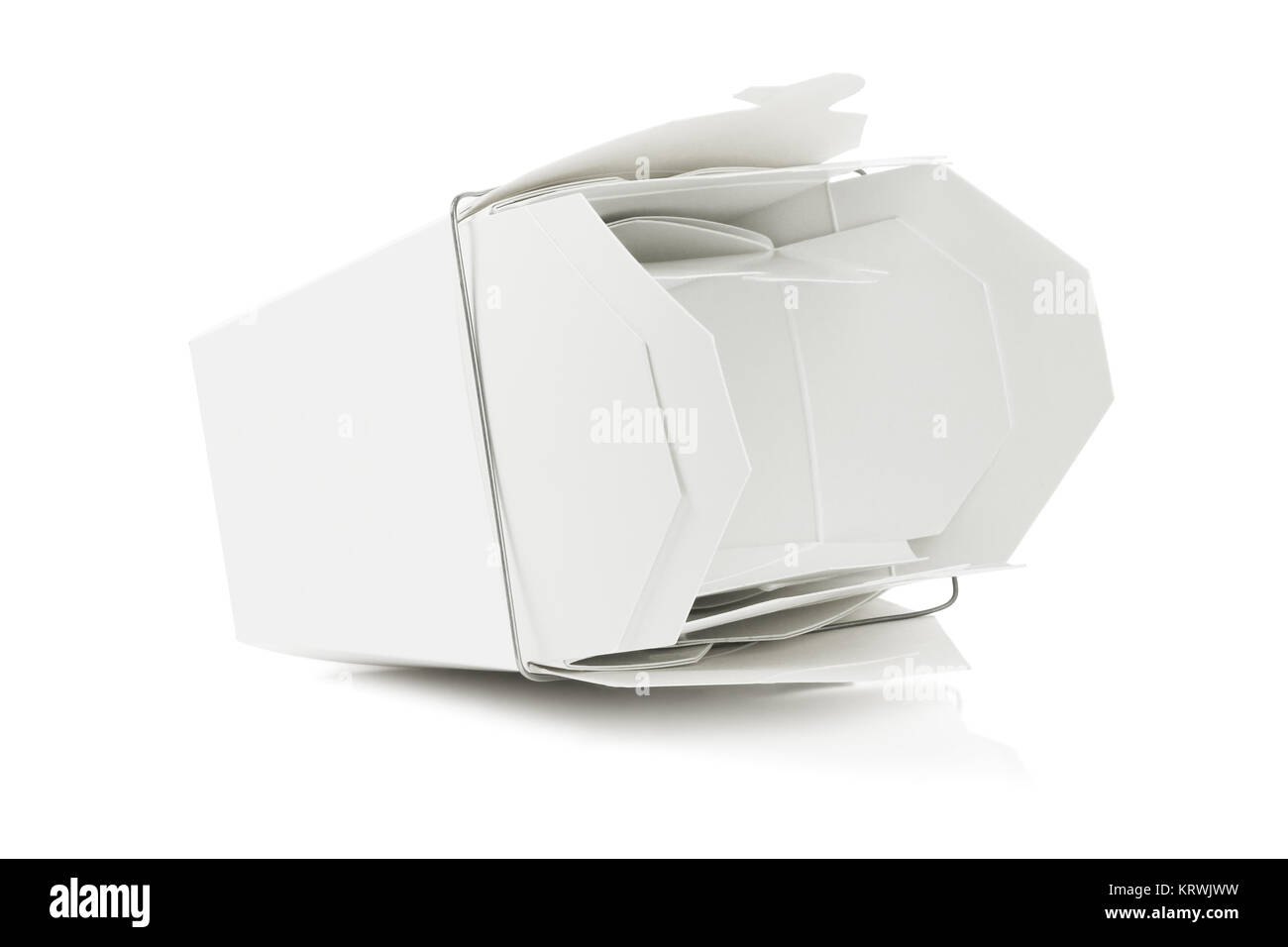 Stack of Empty Chinese Takeaway Food Containers Lying on White ...