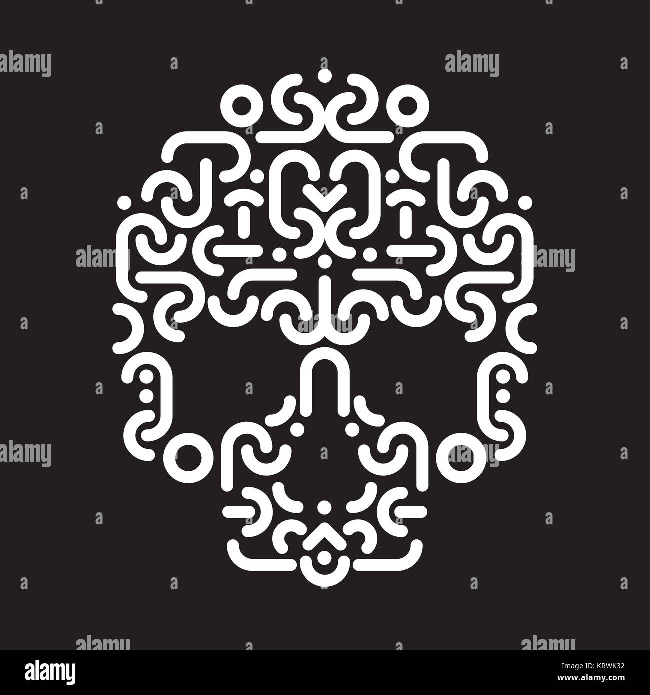Vector vintage skull tshirt design hi-res stock photography and images ...