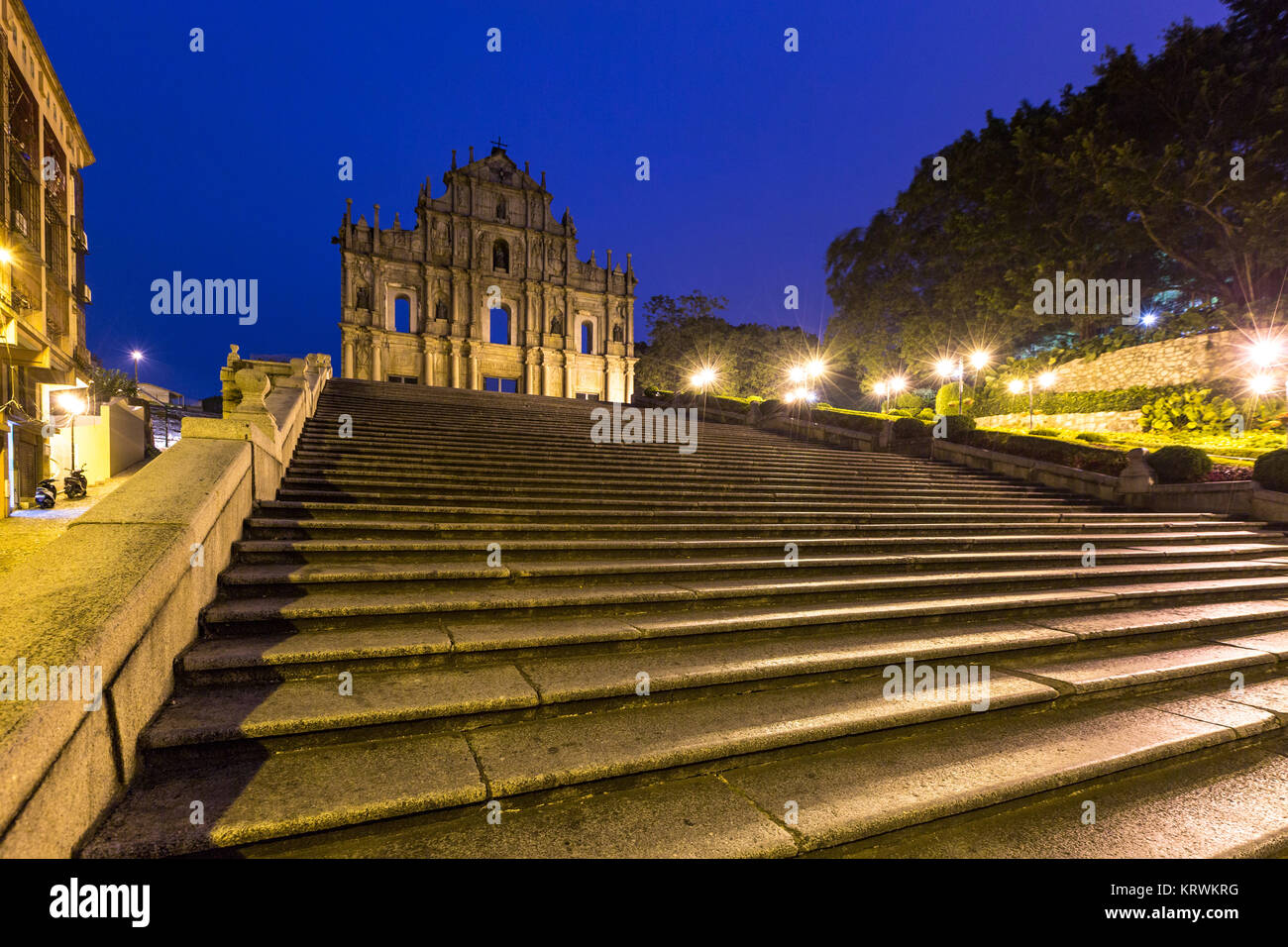 Macau Ruins of St. Paul's Stock Photo - Alamy