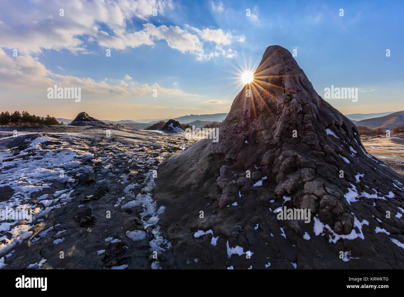 Mud Volcanoes, Romania Stock Photo - Alamy