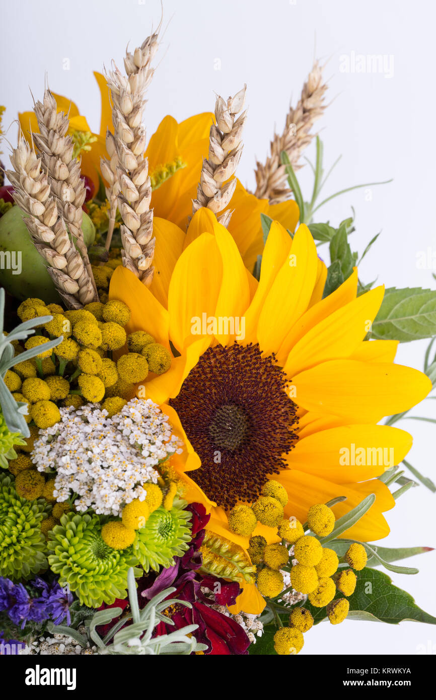 beautiful bouquets of flowers and herbs Stock Photo - Alamy