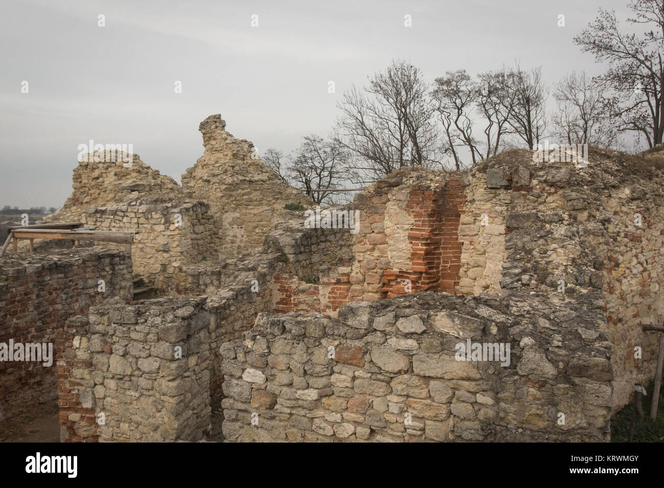 ruins of medieval castle Stock Photo - Alamy