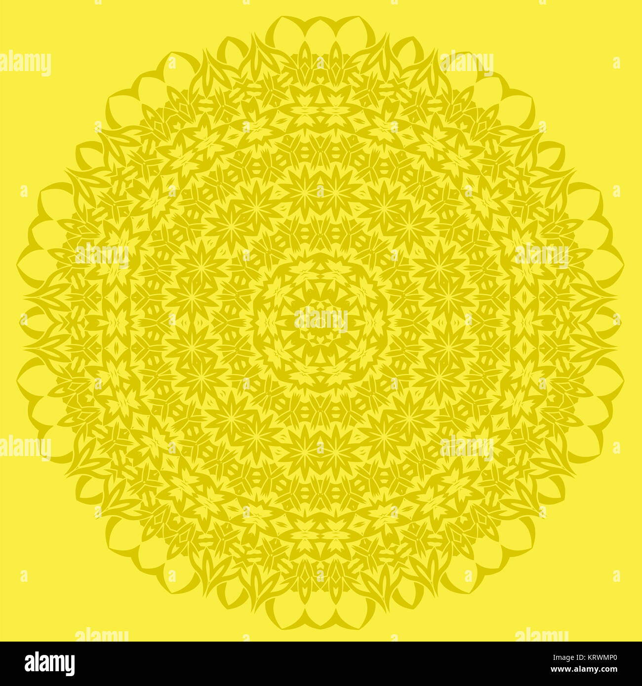 Yellow Ornamental Seamless Line Pattern Stock Photo - Alamy