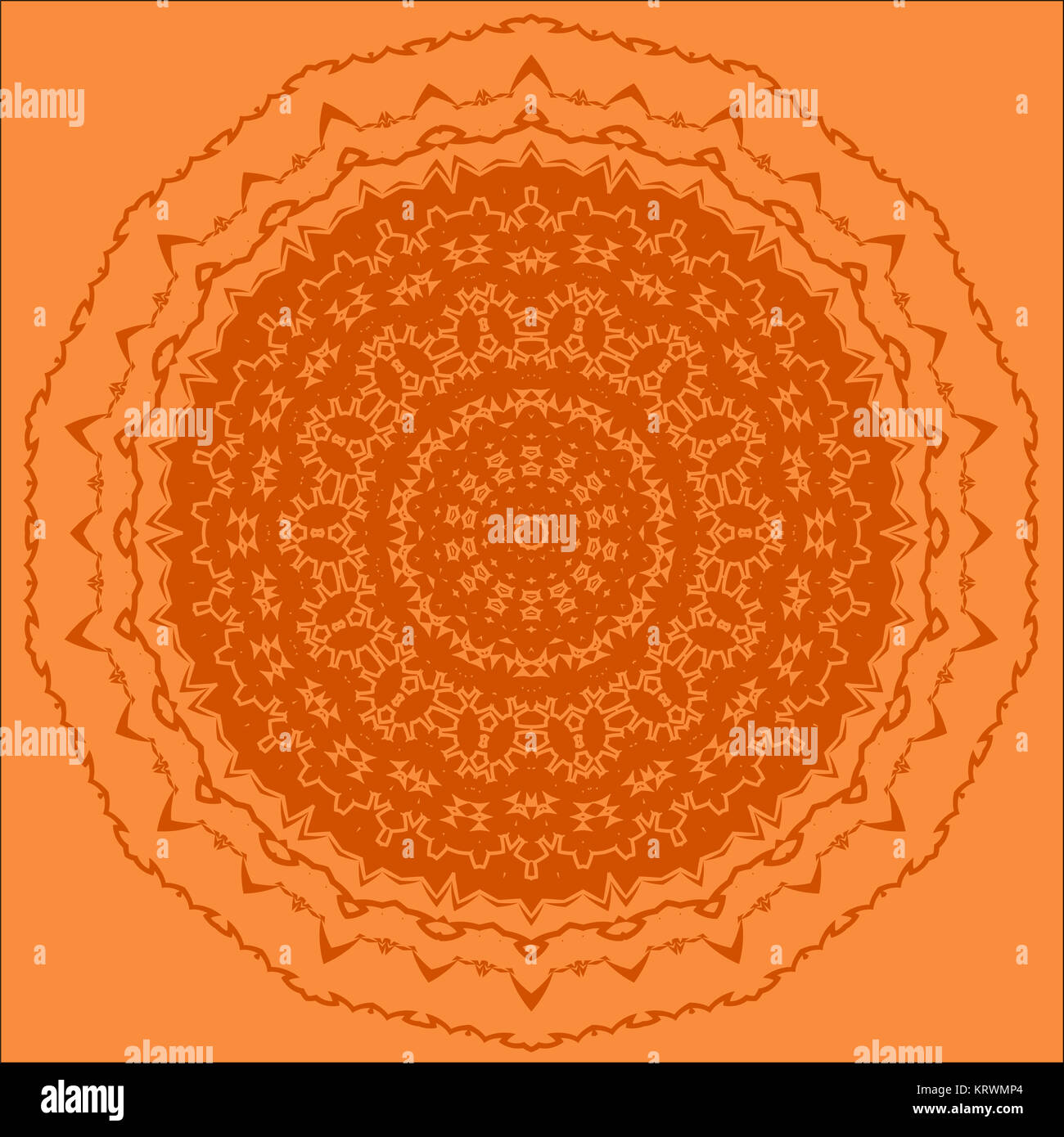 Orange Ornamental Seamless Line Pattern Stock Photo - Alamy