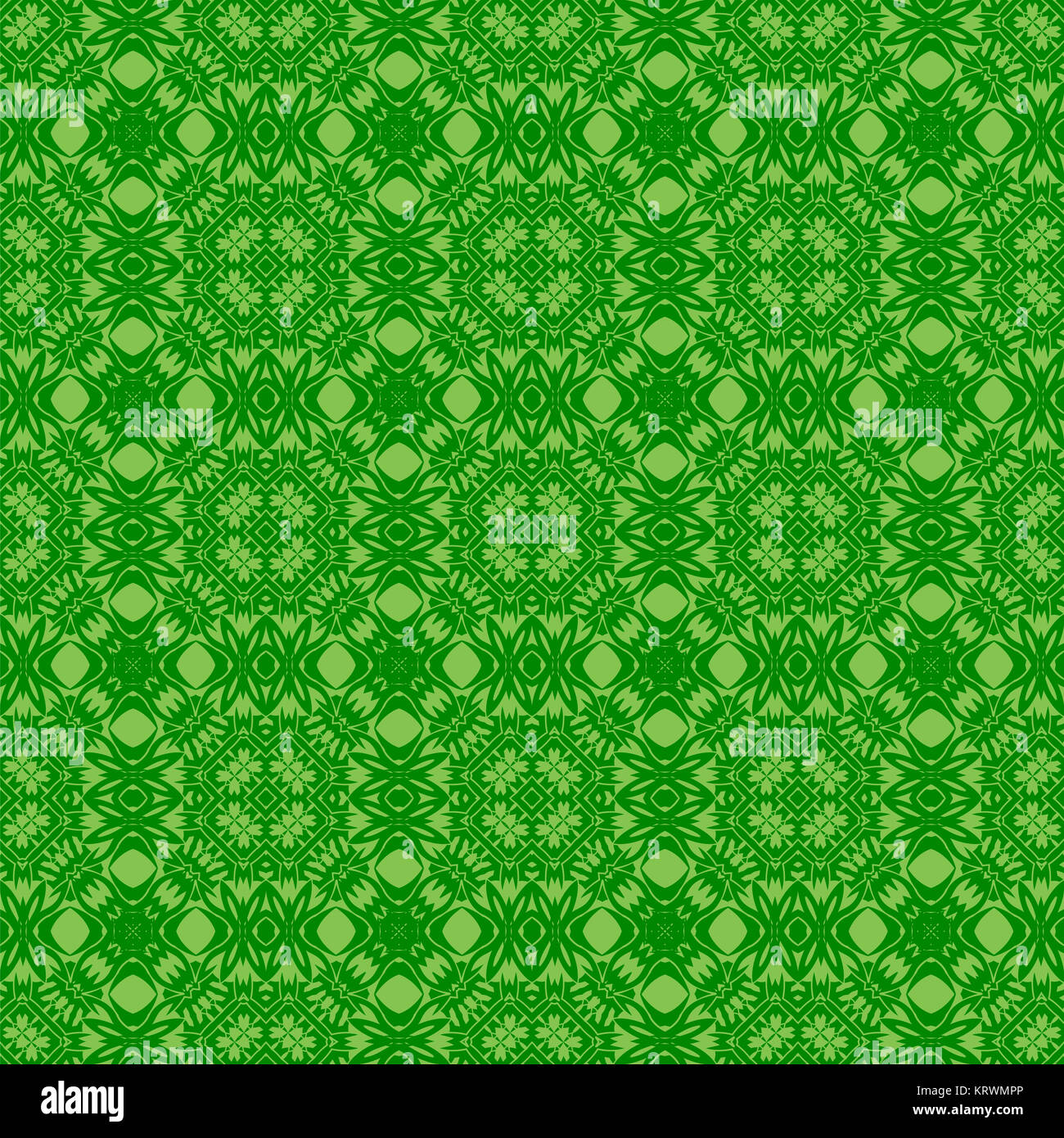 Green Ornamental Seamless Line Pattern Stock Photo - Alamy