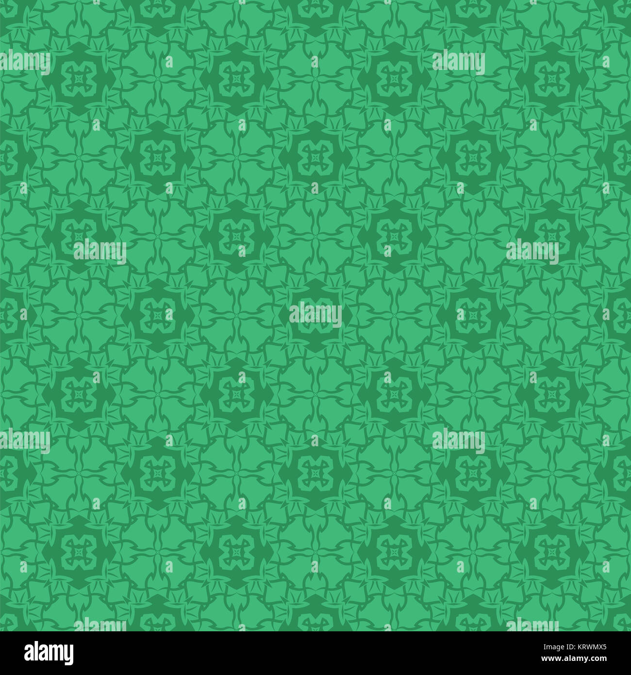Green Ornamental Seamless Line Pattern Stock Photo - Alamy