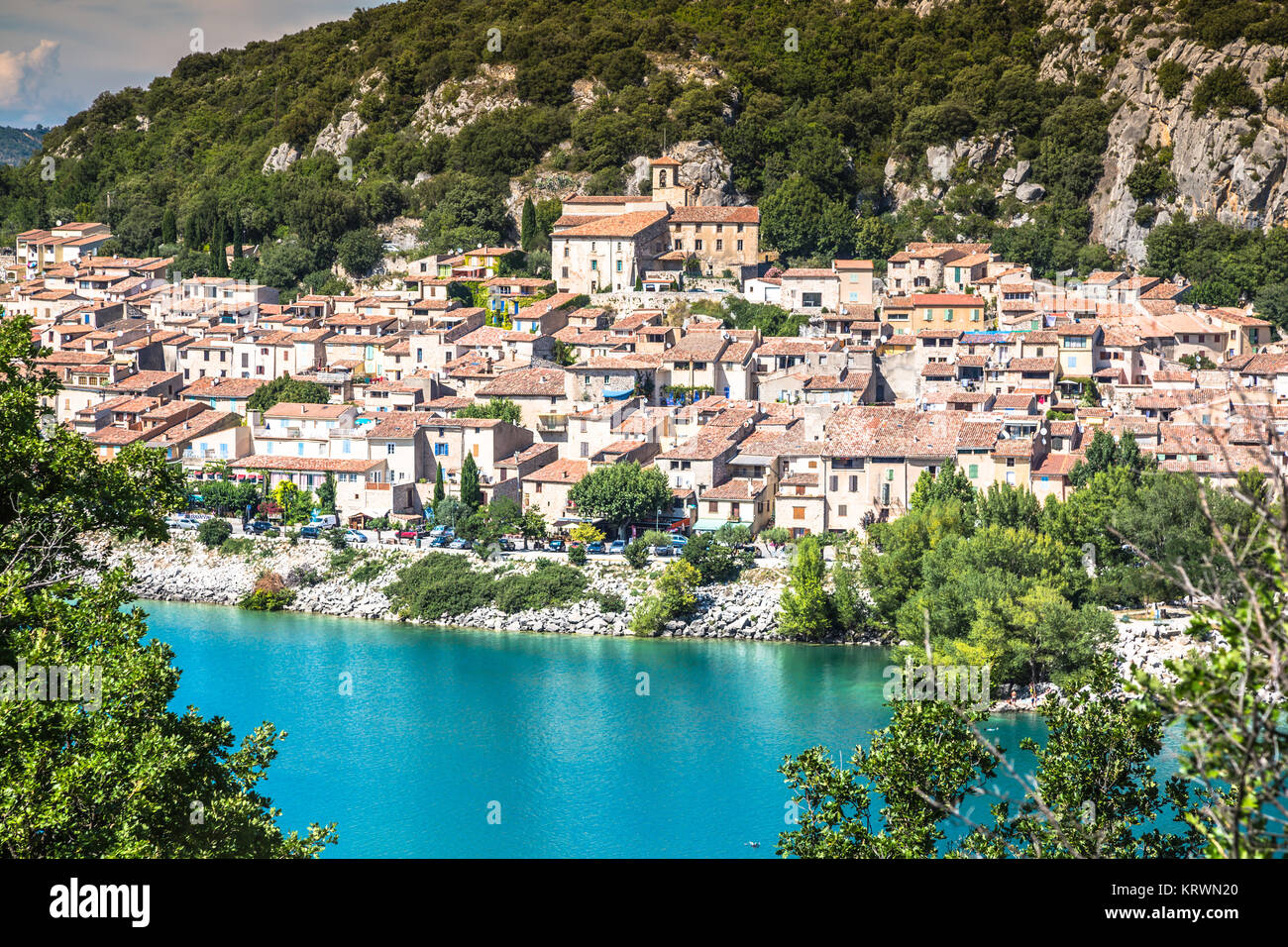 lake of sainte-croix,gorges du verdon,provence,france Stock Photo - Alamy