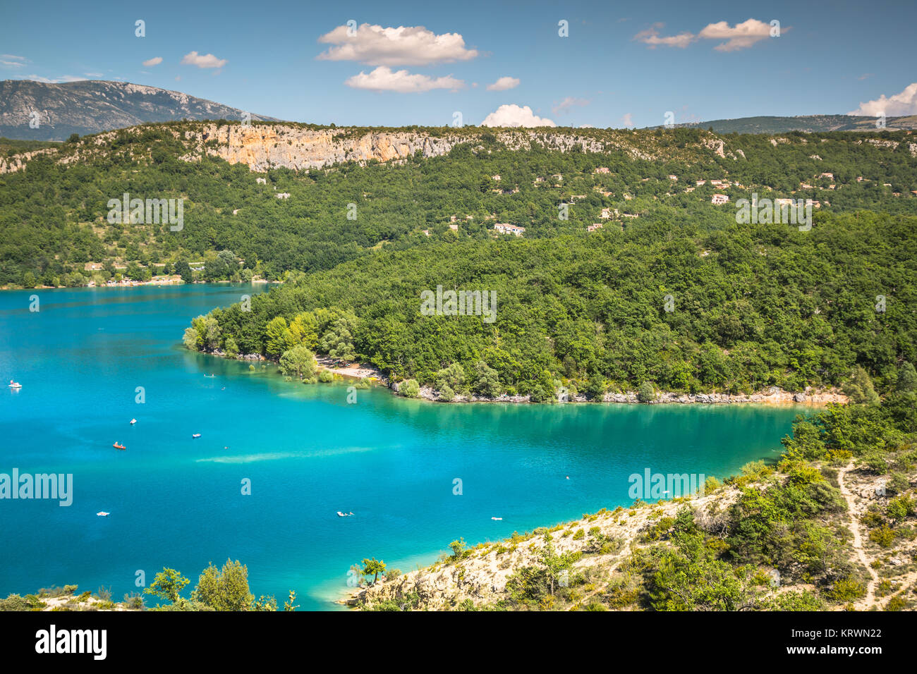 St Croix Lake, Les Gorges du Verdon, Provence, France Stock Photo - Alamy