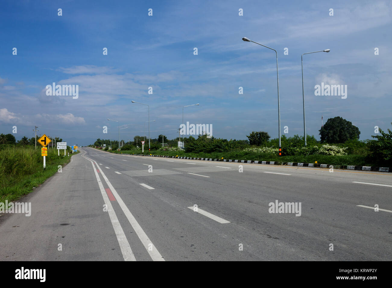 The empty road Stock Photo - Alamy