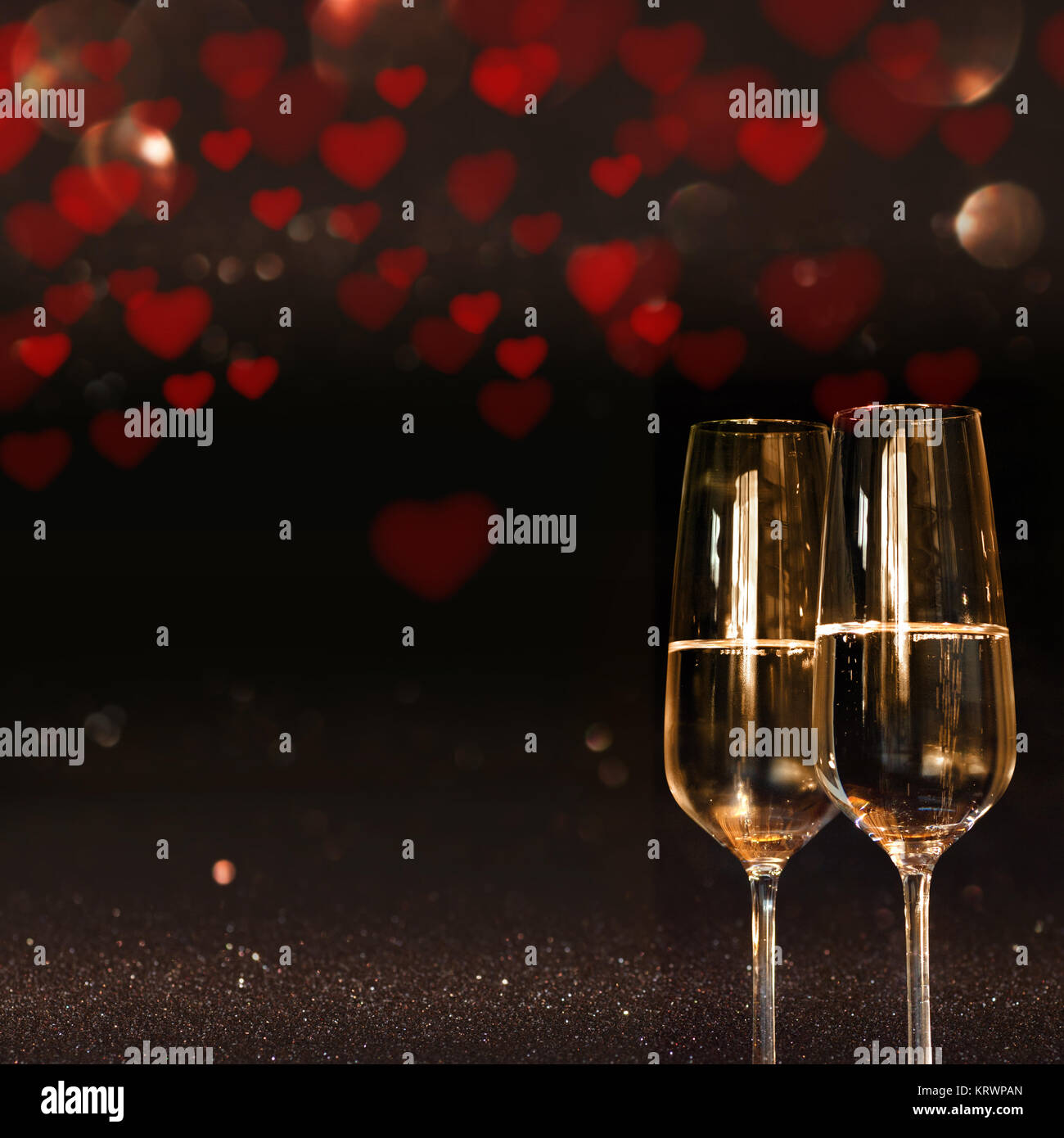 champagne for valentines day Stock Photo - Alamy