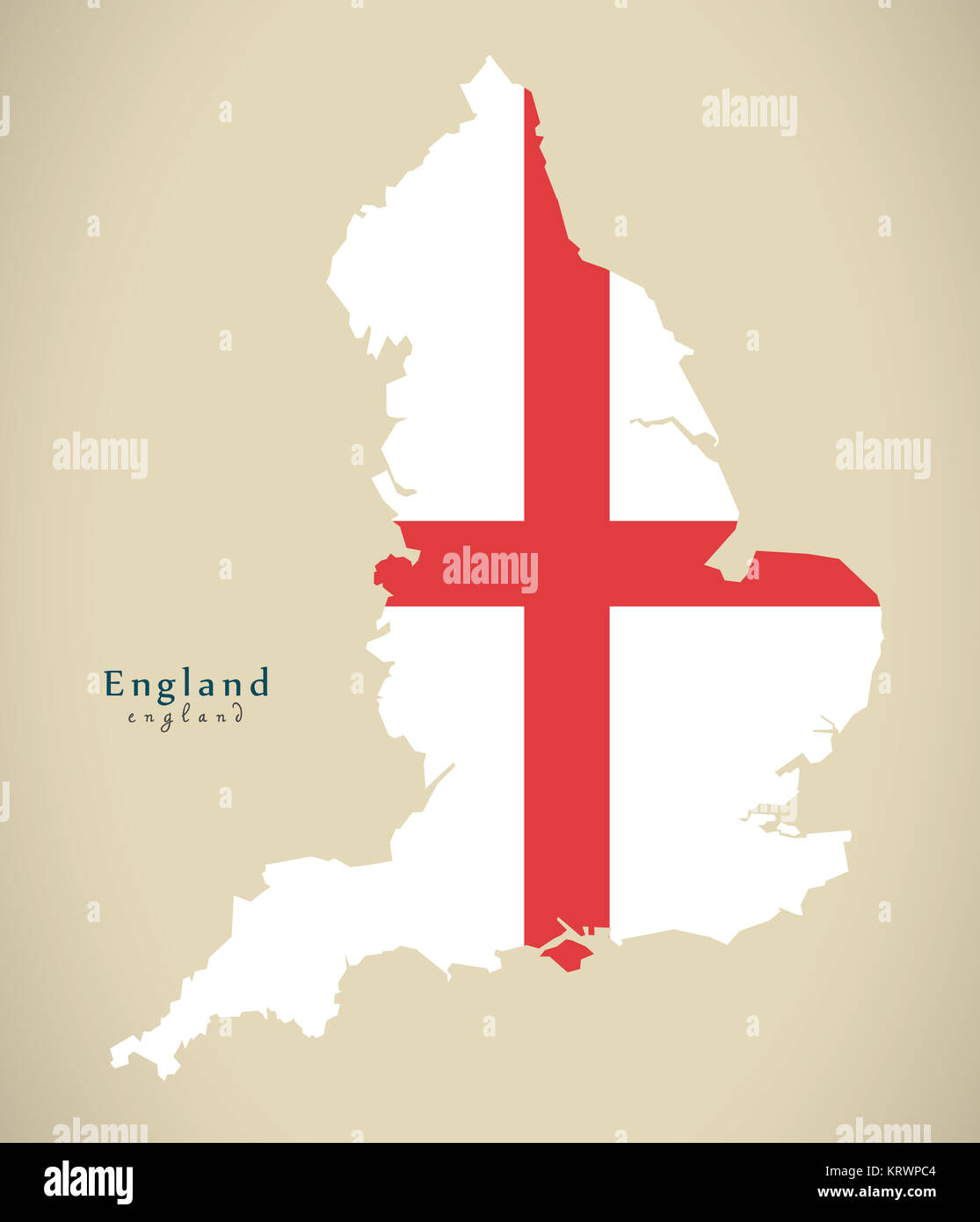 England Map Flag