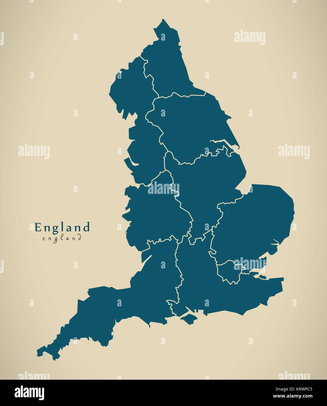Uk counties map hi-res stock photography and images - Alamy