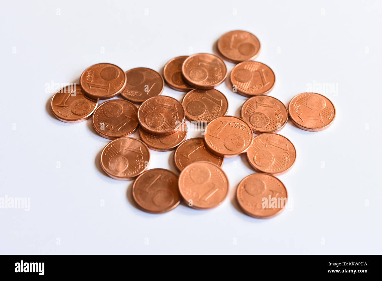 twenty 1 euro cents Stock Photo - Alamy