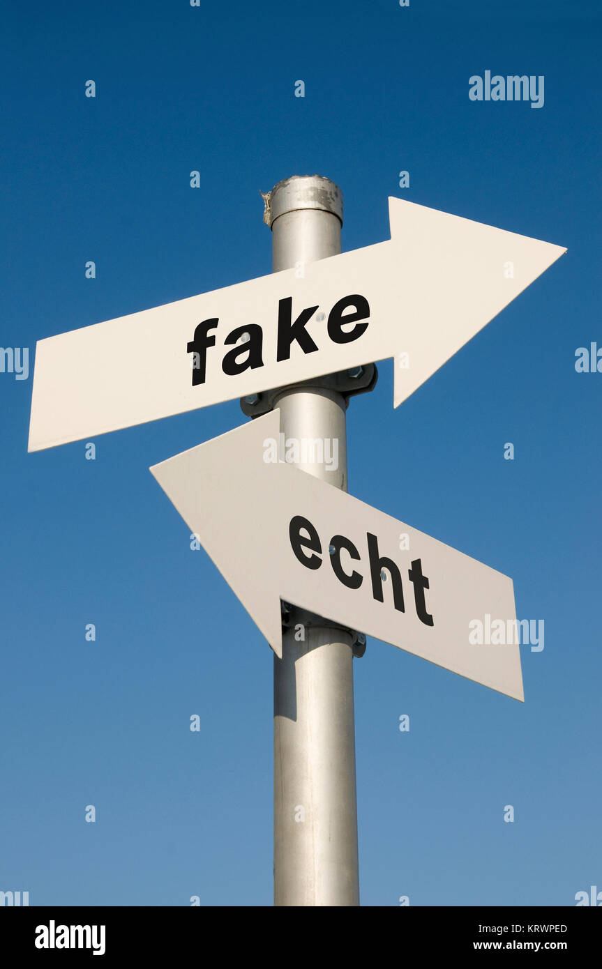 fake or real Stock Photo - Alamy