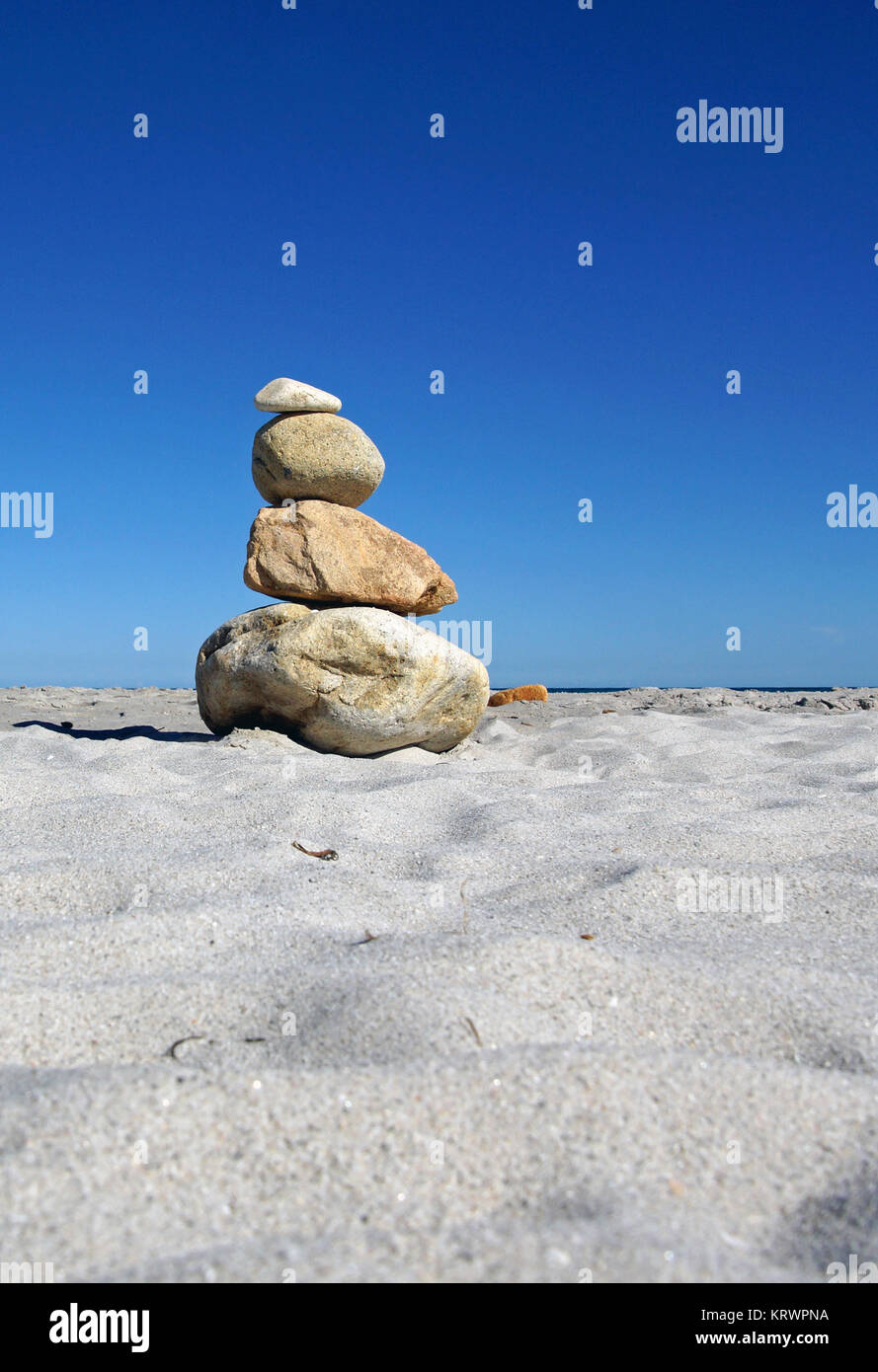 Â stone turrets on the beach of san teodoro 2 Stock Photo - Alamy
