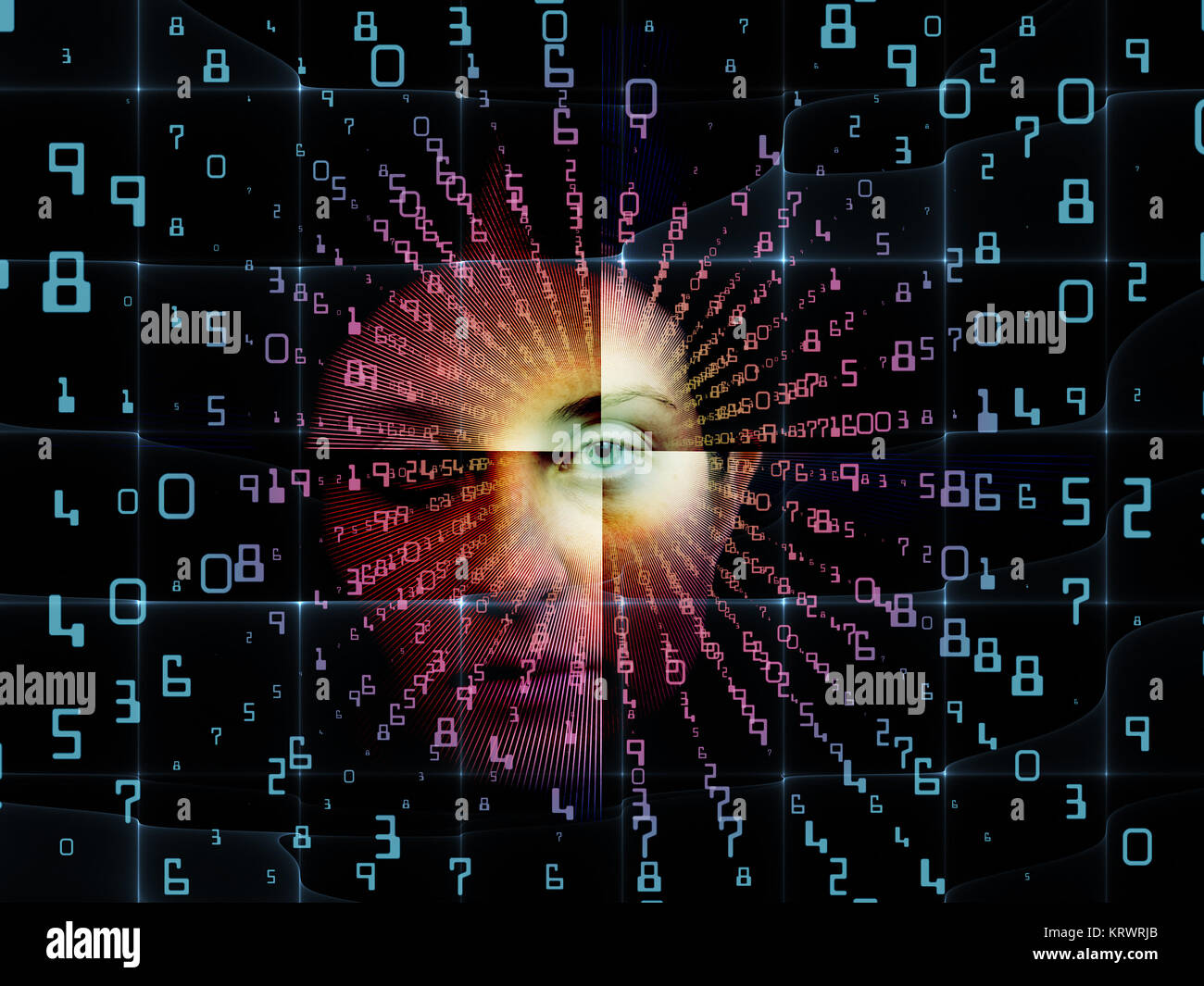 Processing World of Numbers Stock Photo - Alamy