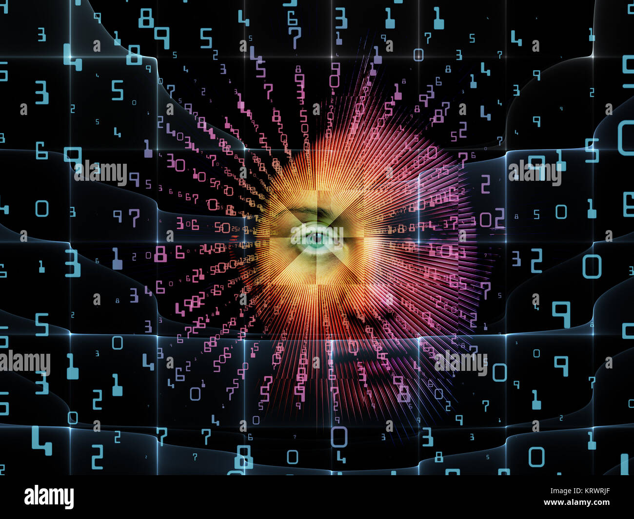 Evolving World of Numbers Stock Photo - Alamy