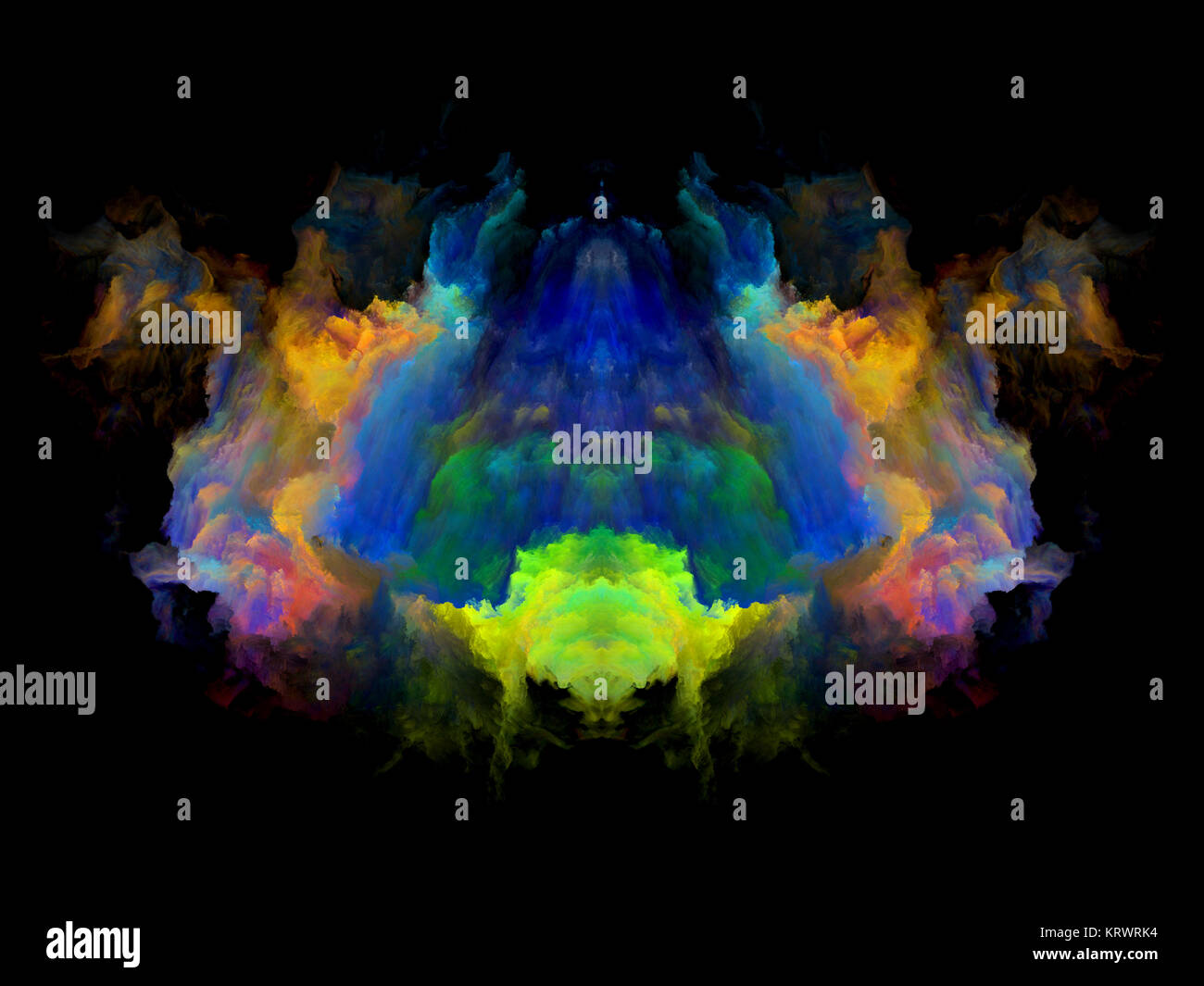 Color Rorschach Test Pattern Stock Photo - Alamy