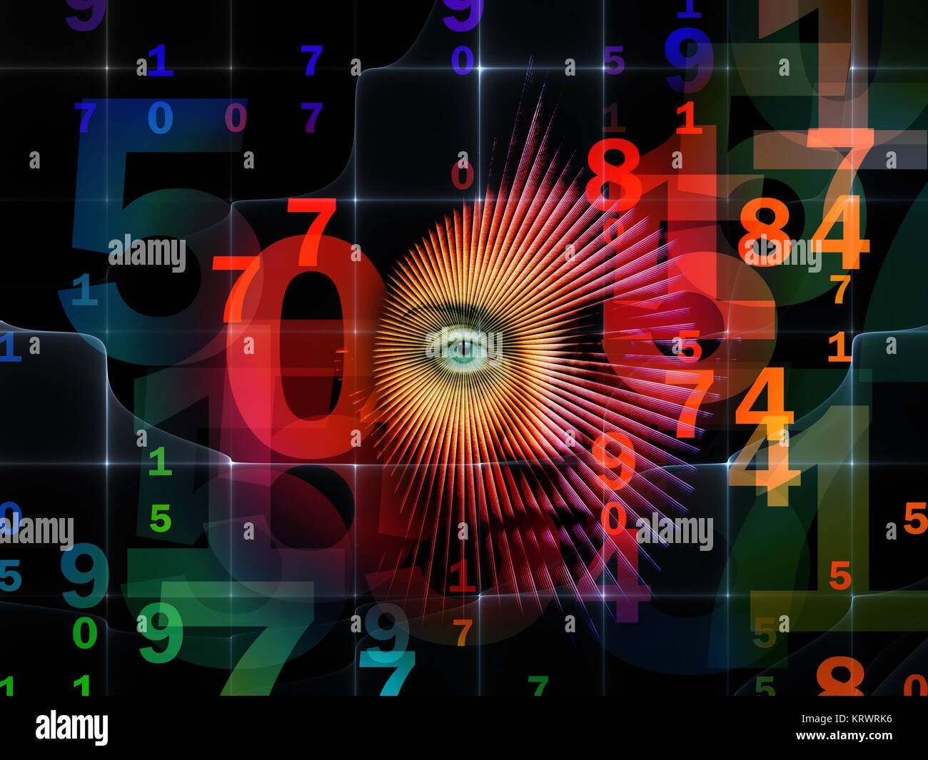 Conceptual World of Numbers Stock Photo - Alamy