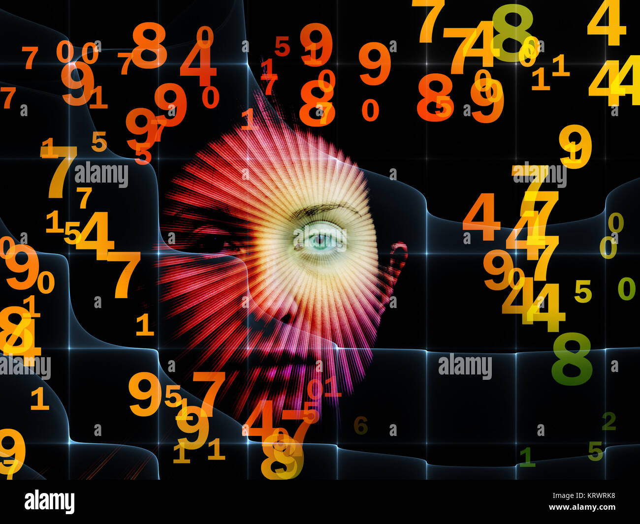 Working World of Numbers Stock Photo - Alamy