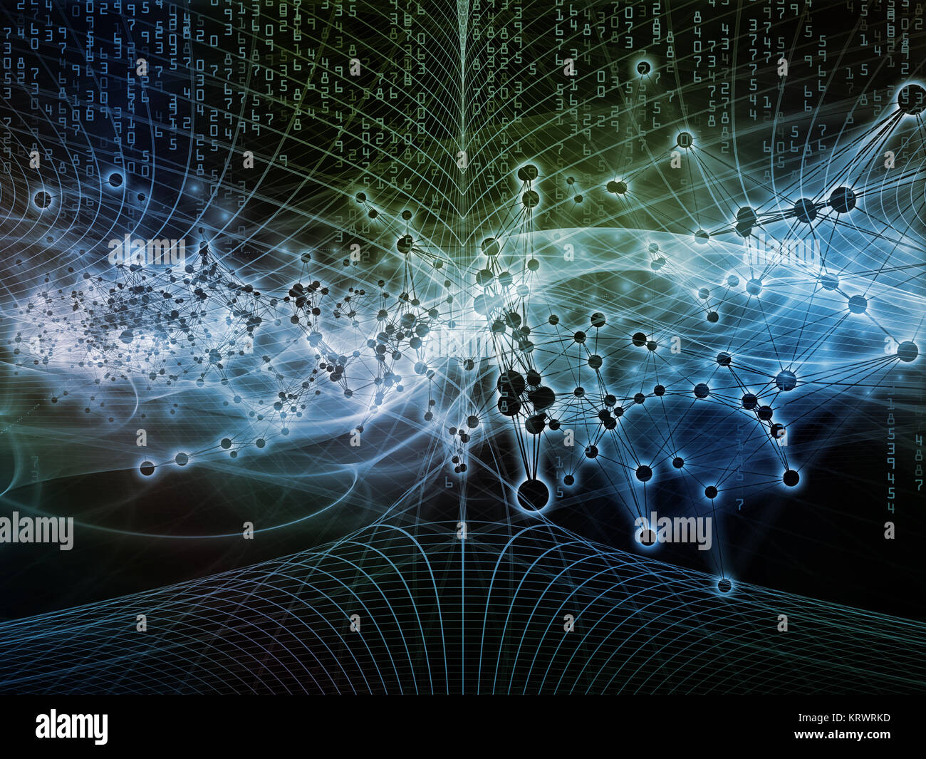 the Virtual World Background Stock Photo - Alamy
