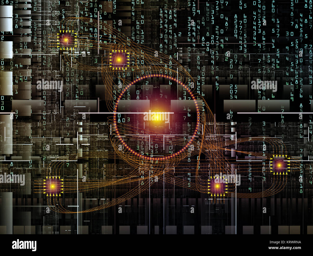 Reality of Technology Links Stock Photo - Alamy