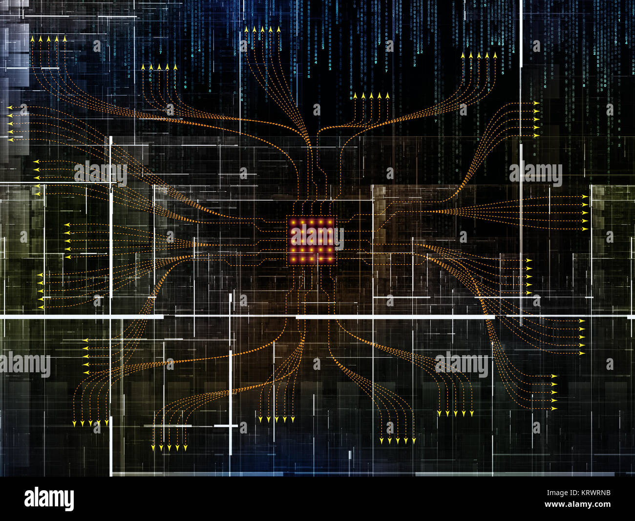 Reality of Technology Links Stock Photo - Alamy