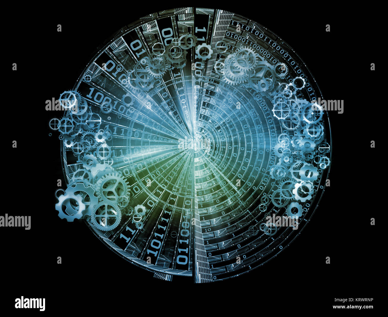 Processing World of Numbers Stock Photo - Alamy