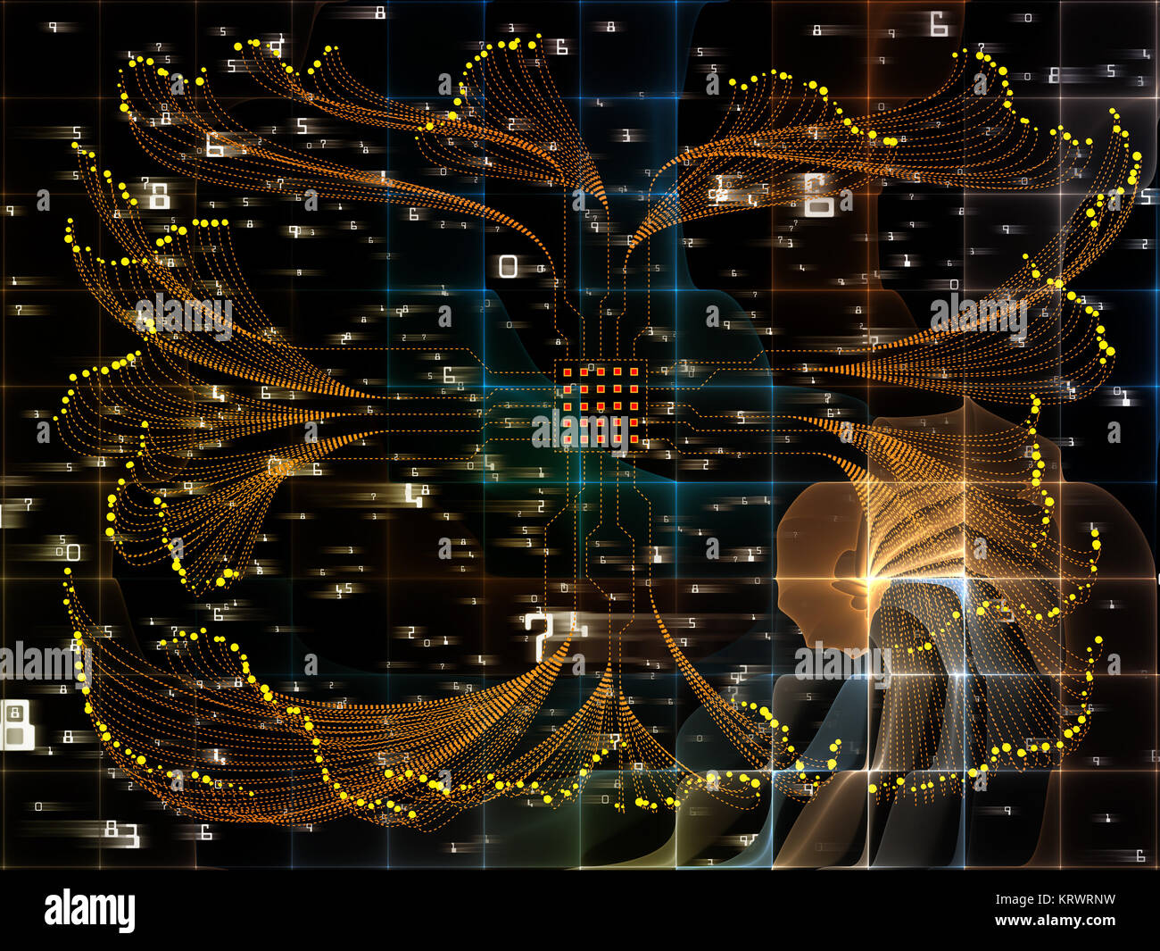 Conceptual Technology Links Stock Photo - Alamy