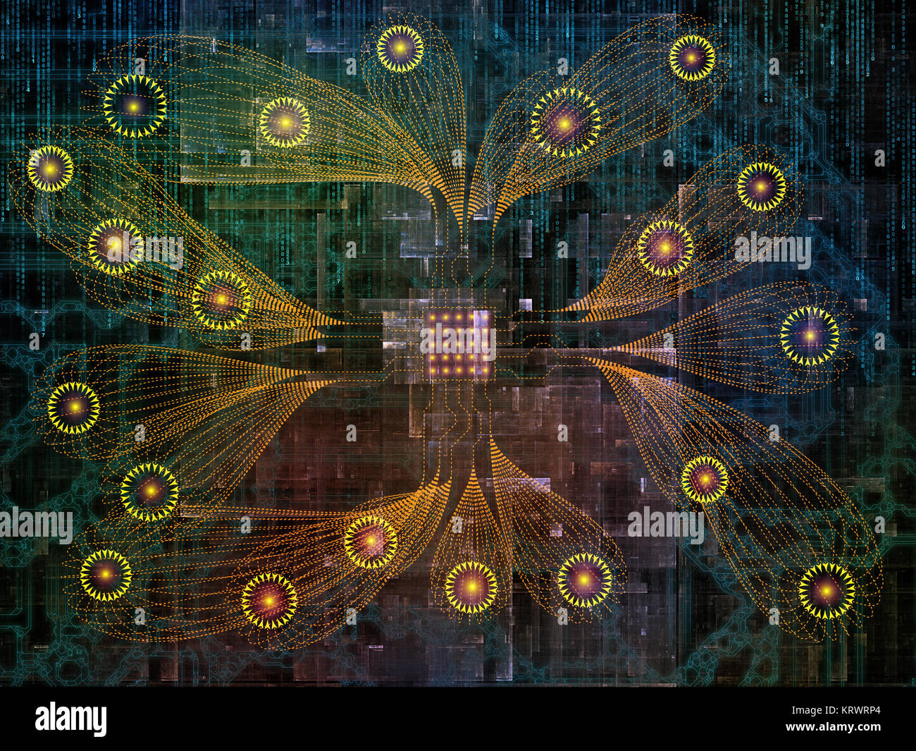 Numeric Technology Links Stock Photo - Alamy