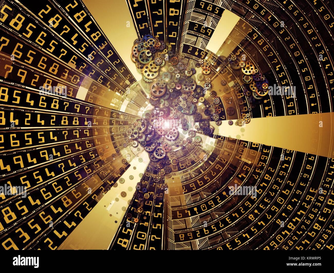 Accidental World of Numbers Stock Photo - Alamy