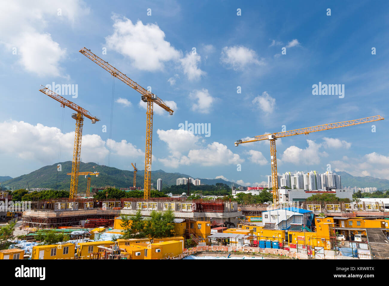 Construction site and skyline Stock Photo - Alamy