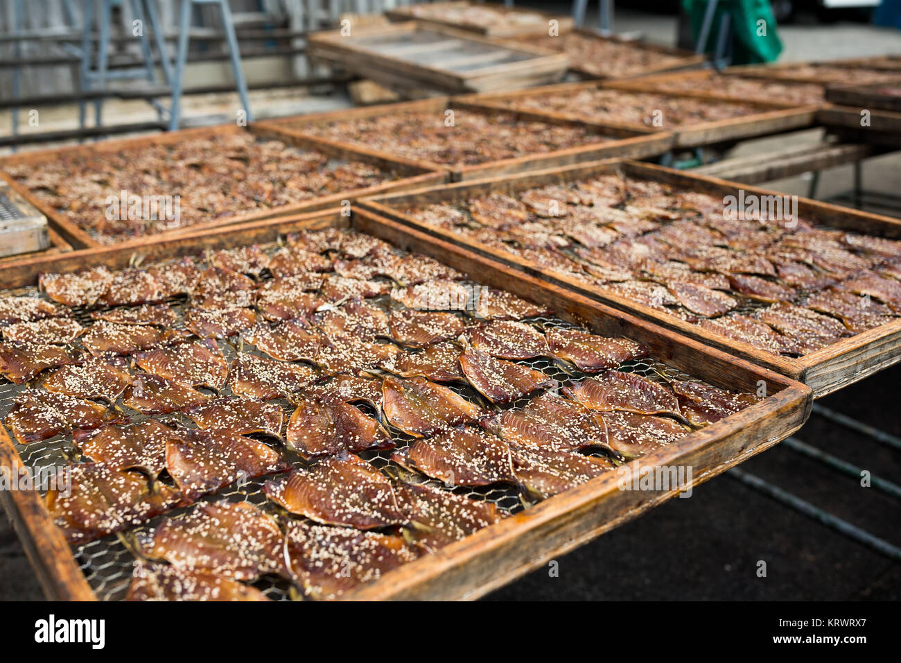 Japanese sesame dried fish hi-res stock photography and images - Alamy