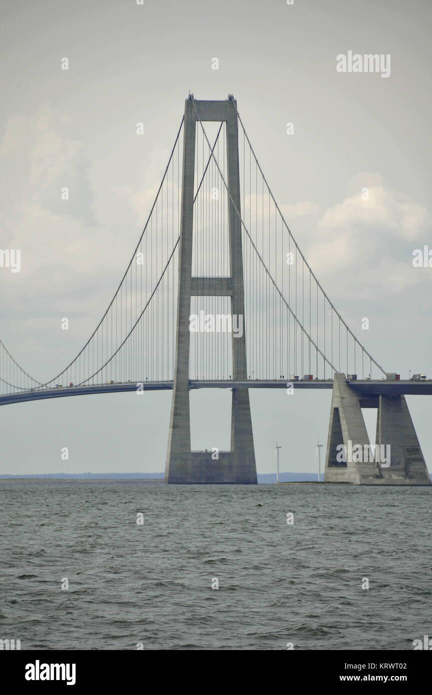 great belt bridge in denmark Stock Photo - Alamy