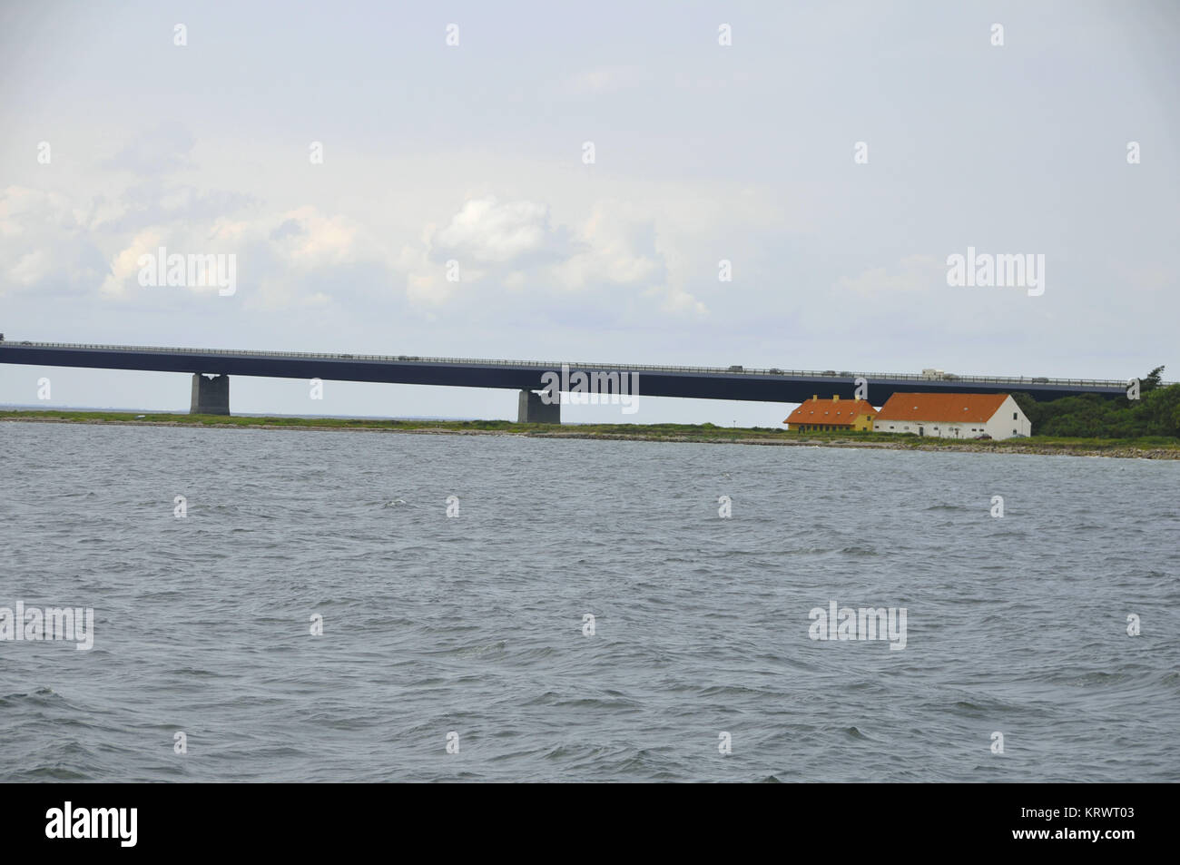 great belt bridge in denmark Stock Photo - Alamy