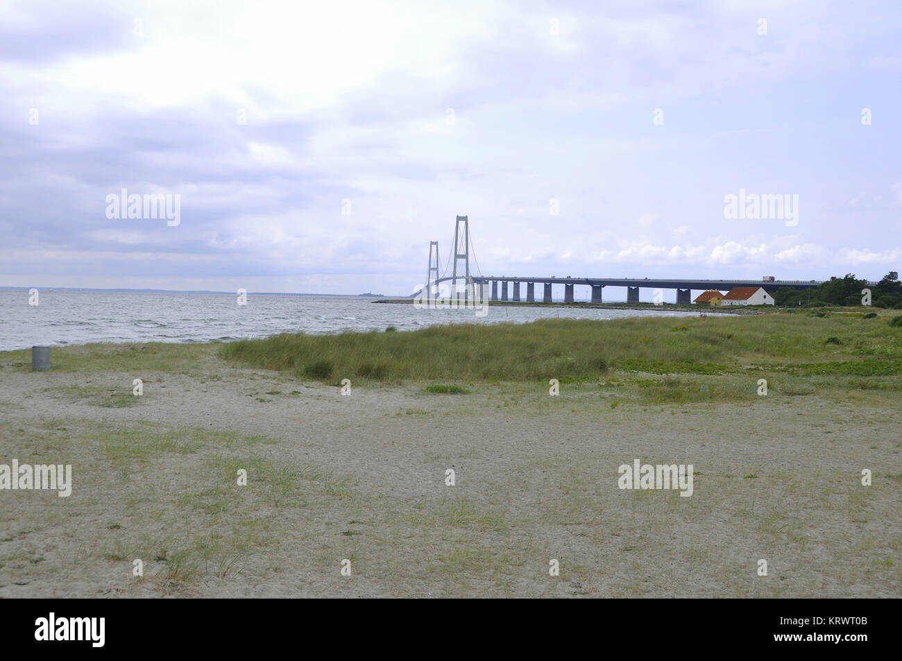 great belt bridge in denmark Stock Photo - Alamy