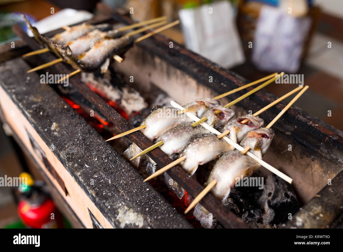 Japanese traditional grilled fish Stock Photo - Alamy