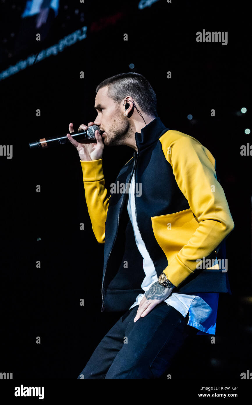 Liam Payne performing at 93.3 FLZ's iHeartRadio Jingle Ball on December ...