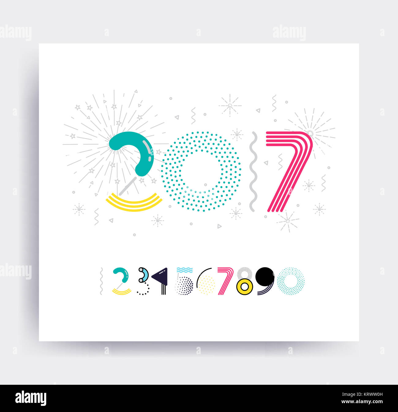 New Year design Stock Photo - Alamy