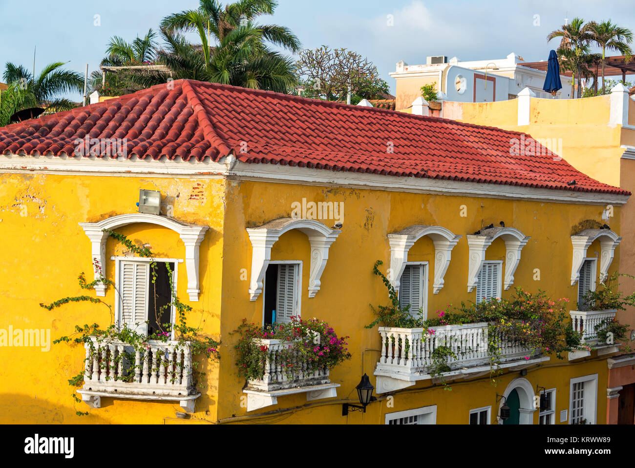 Beautiful Colonial Architecture Stock Photo - Alamy