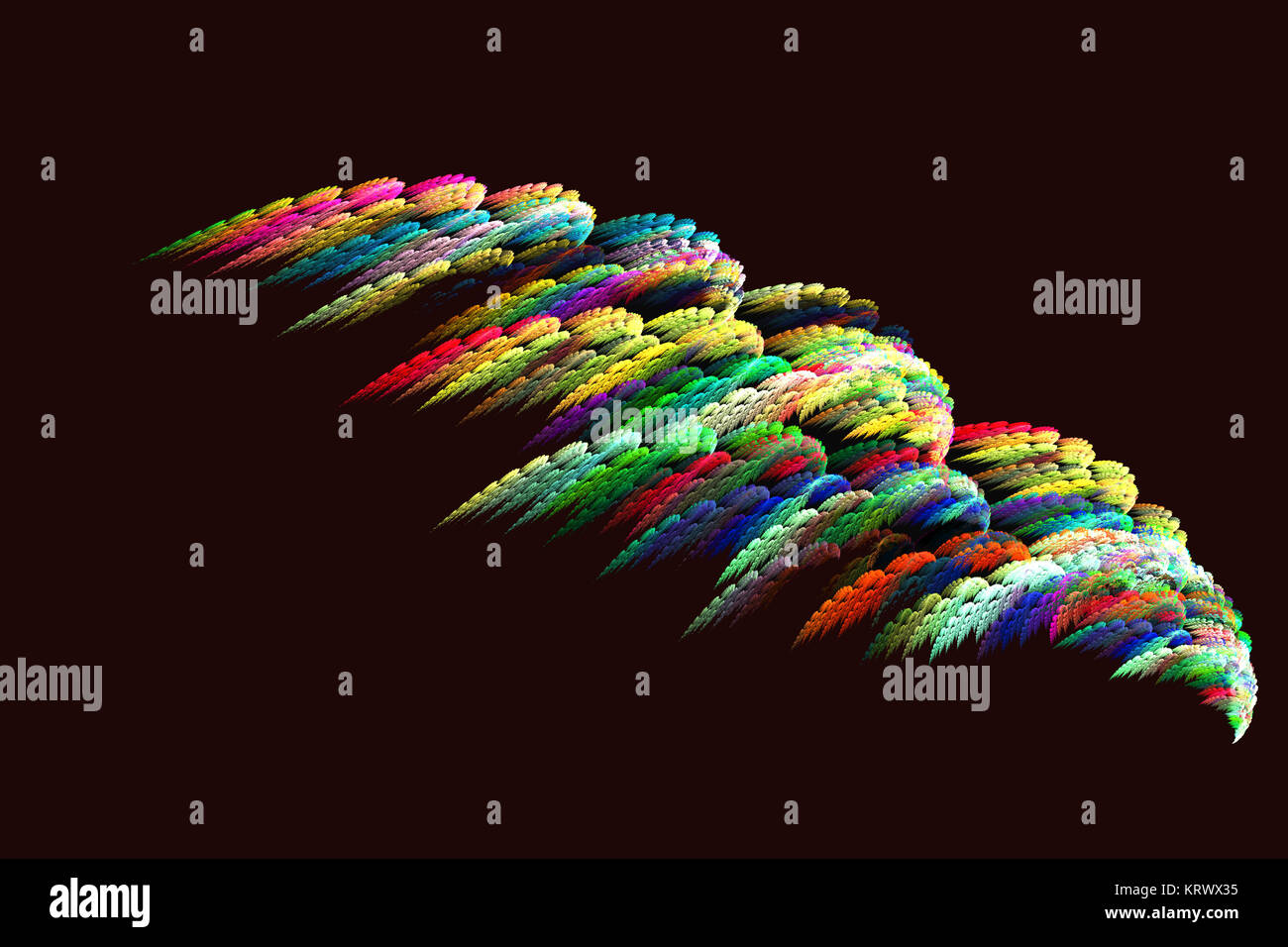 Fractal image : depicts a colorful pattern in the form of beautiful ...