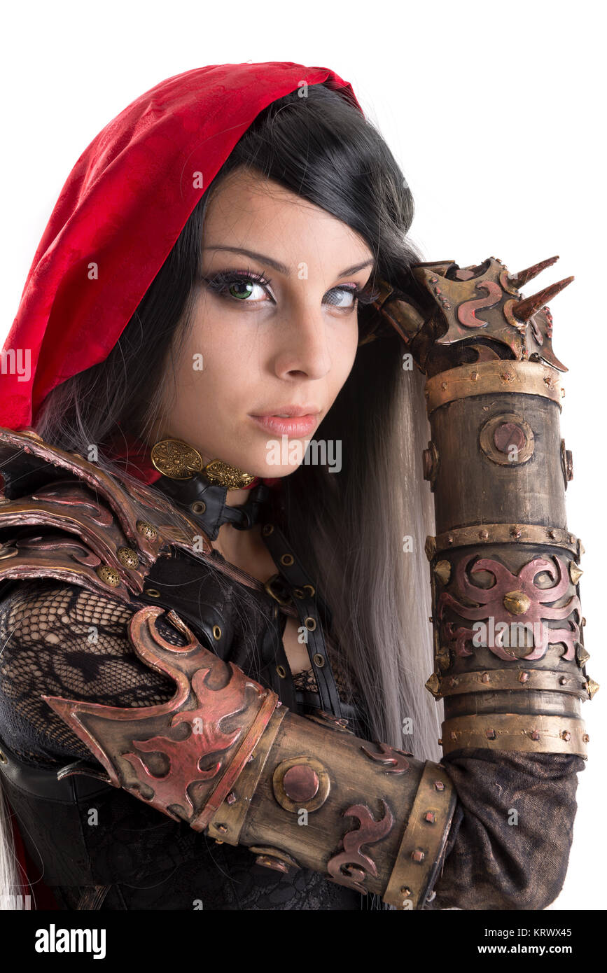 Dark Red Riding hood Stock Photo - Alamy