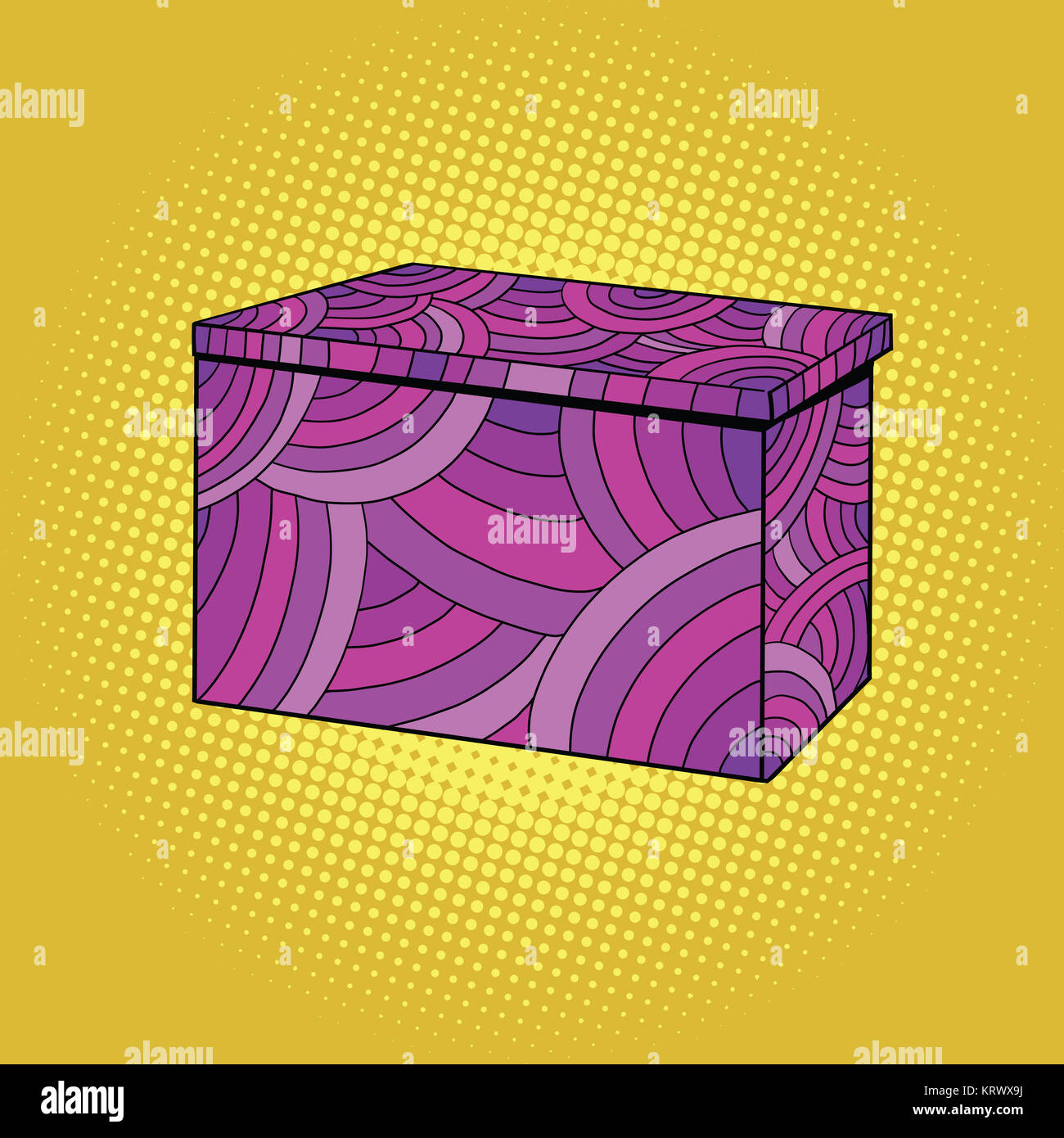 Festive Burgundy gift box Stock Photo - Alamy