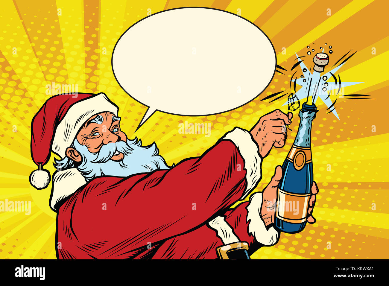 Santa drinking vintage hi-res stock photography and images - Alamy